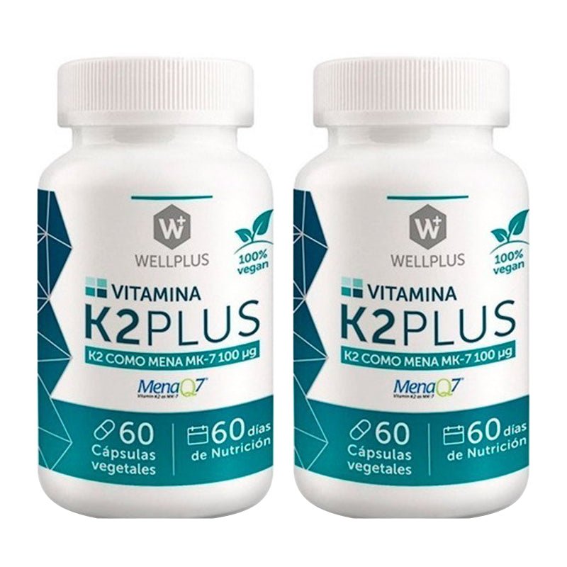 Pack 2 Vitamina K2 60 cap Wellplus – Aldea Nativa