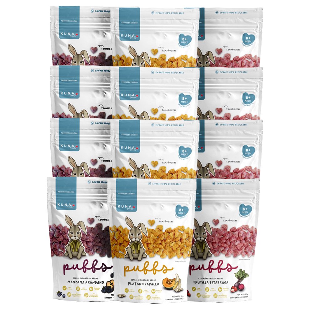 Pack 12 Puffs Mix Kuna Foods – Aldea Nativa