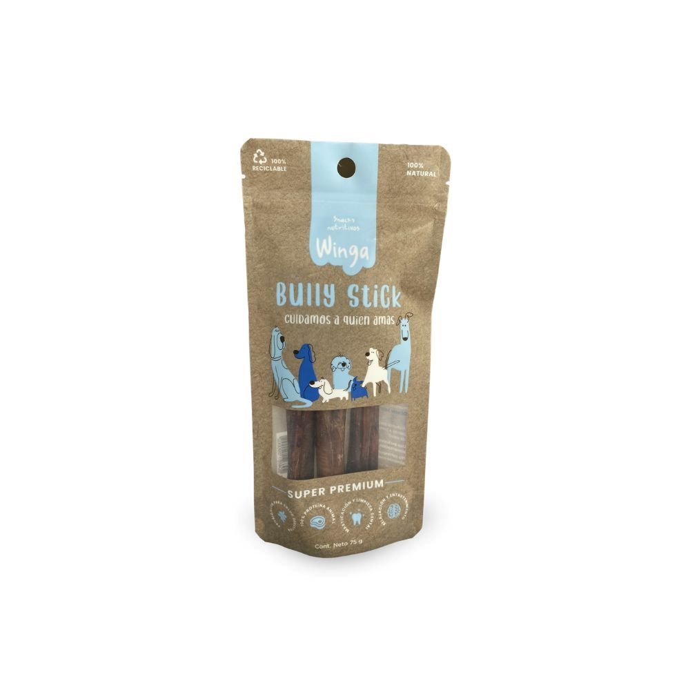 Bully Stick Super Premium Winga 75gr | Aldea Nativa