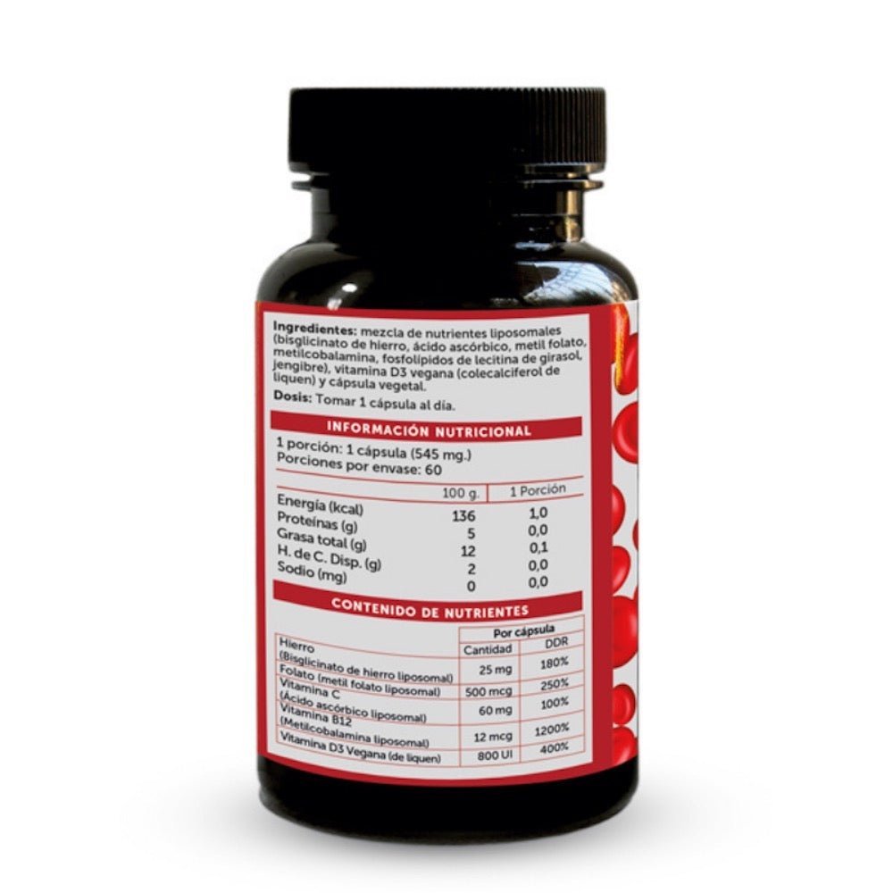 Iron Plus 60 Capsulas Wellplus – Aldea Nativa