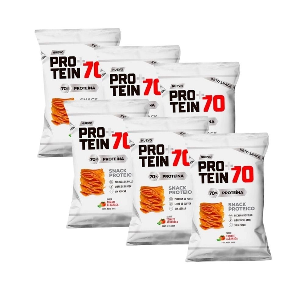 Pack 6 Keto Snack Proteico Tomate Albahaca Protein 70 20 gr – Aldea Nativa
