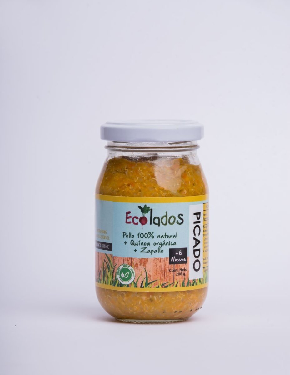 Picado Pollo 100% Natural Con Quinoa Y Zapallo 200 Gr Ecolados – Aldea ...